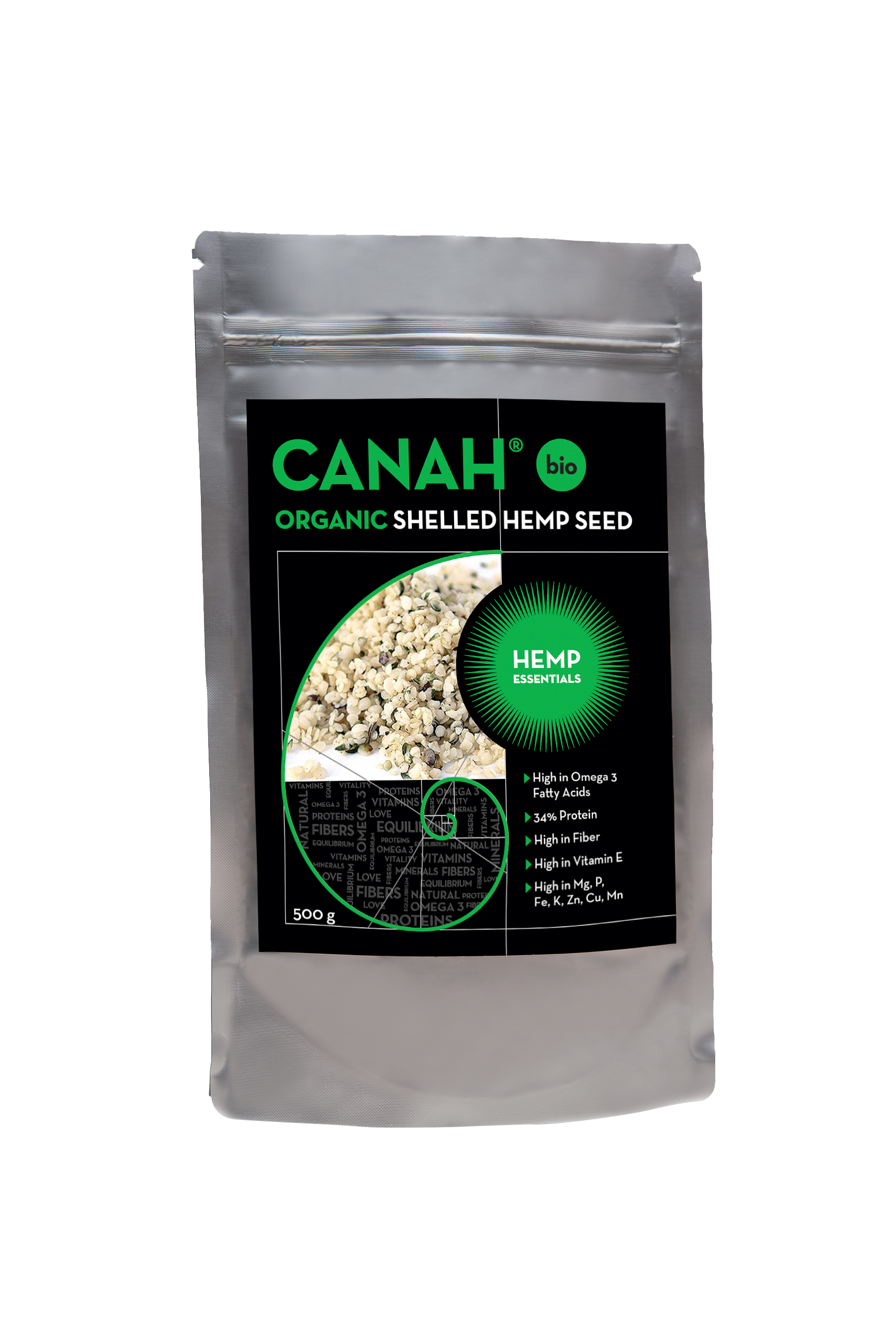 Canah | SHELLED HEMP SEEDS 500 g