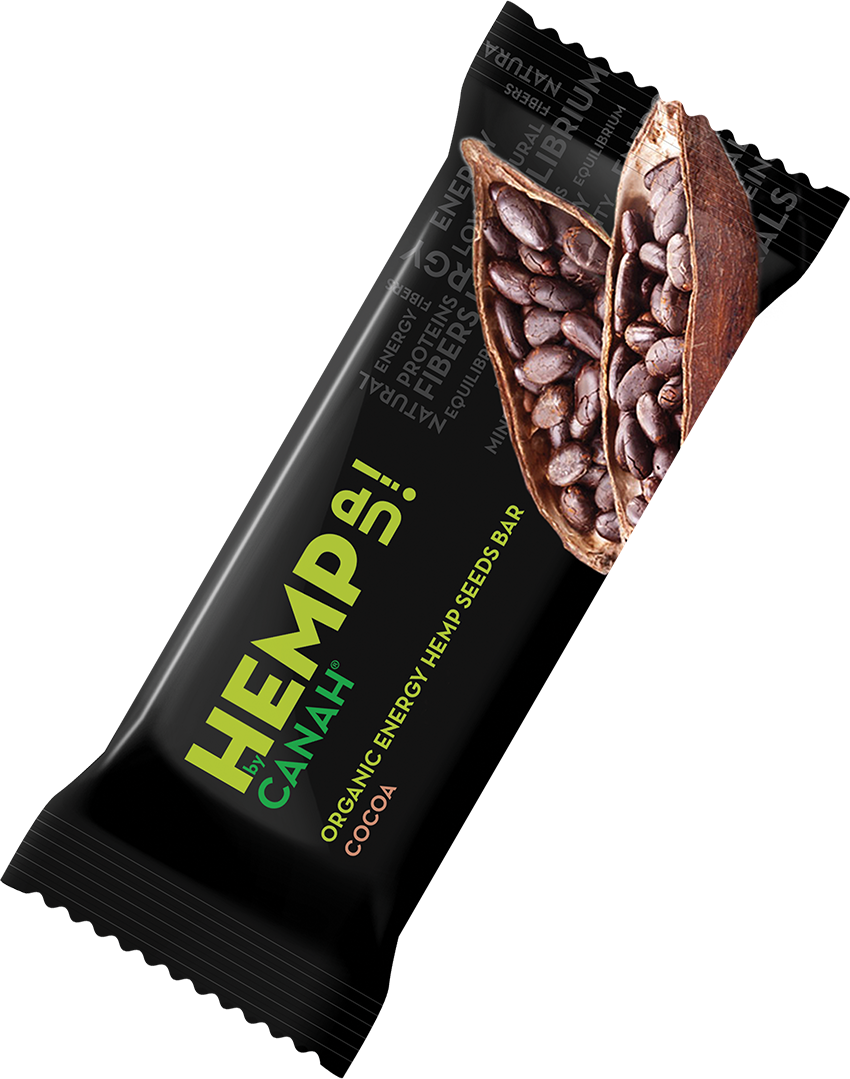 Canah | ORGANIC HEMP UP ENERGY SEED BAR – CACAO 48 g